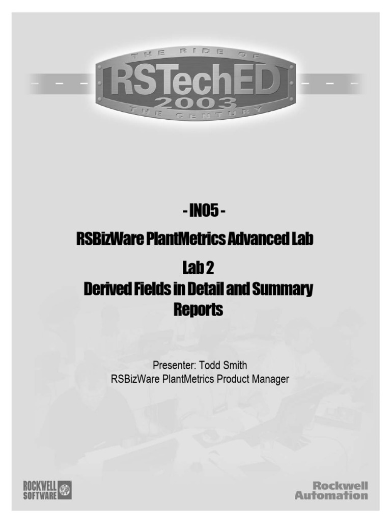 Lab 2 - 2 Derived Fields and Reporting | PDF | Databases | Numbers