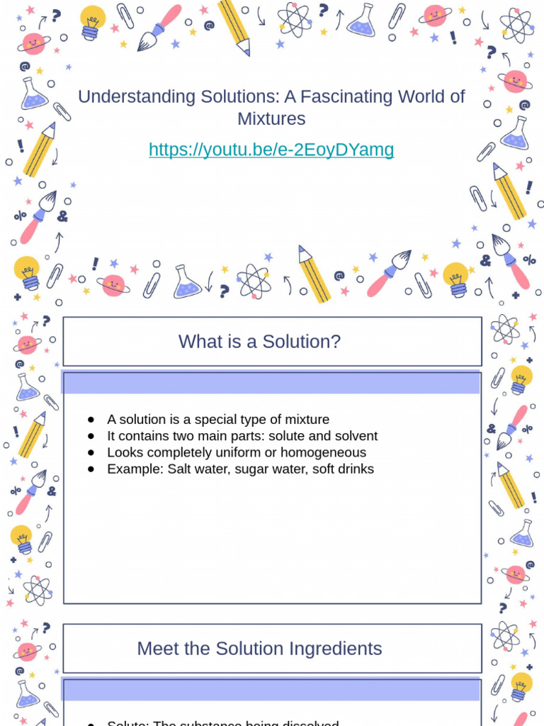 Factors Influencing Solution Formation | PDF