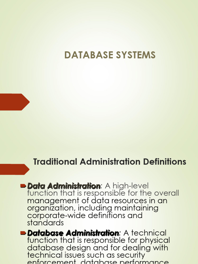 Lecture 8-Data Database Administration v1 | PDF | Databases | World Wide Web