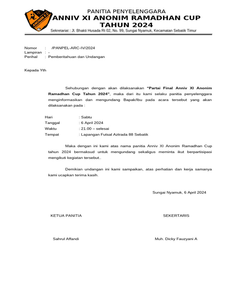 Undangan Final | PDF