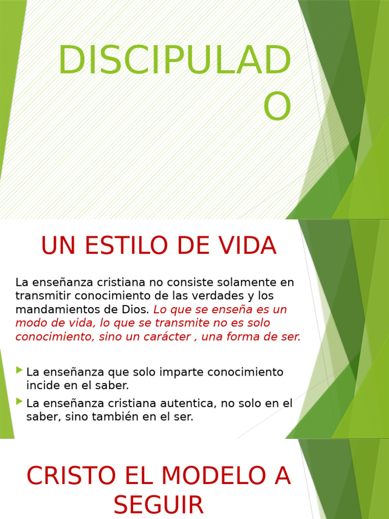 Disciplina Cristiana: Ser y Vivir | PDF
