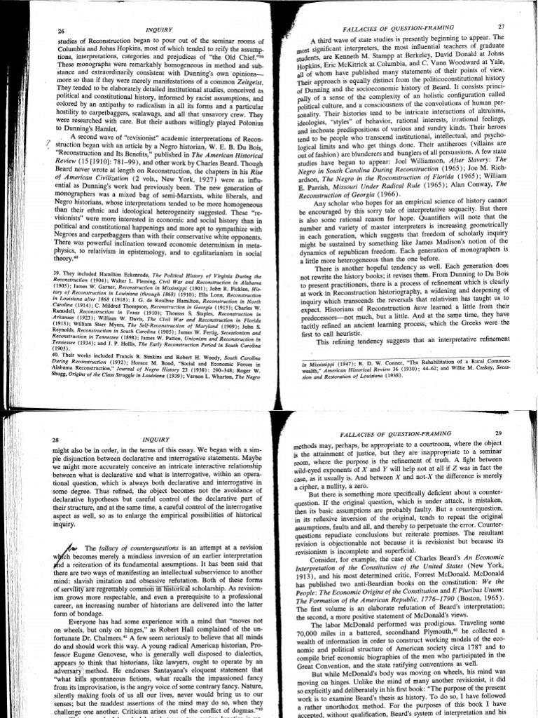 Historians' Fallacies 2 | PDF