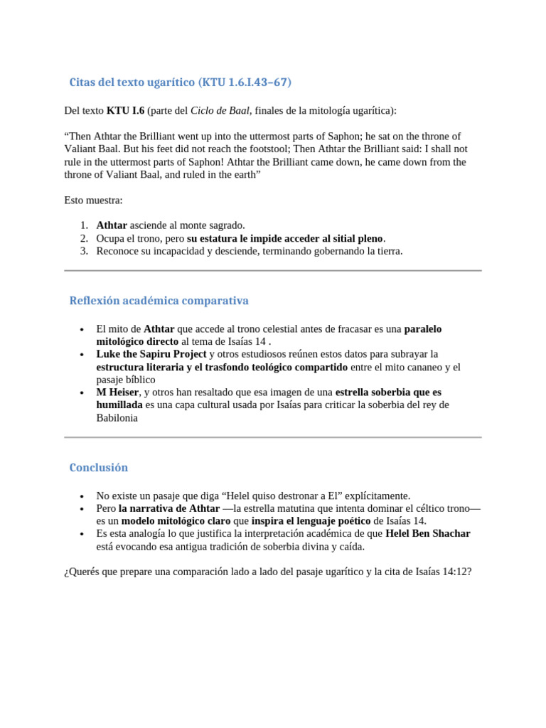 Textos de Ugarit | PDF