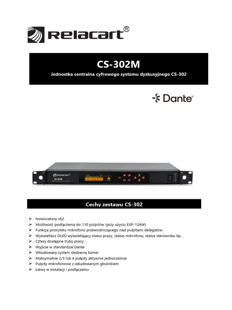 CS-302M Jednostka Centralna | PDF