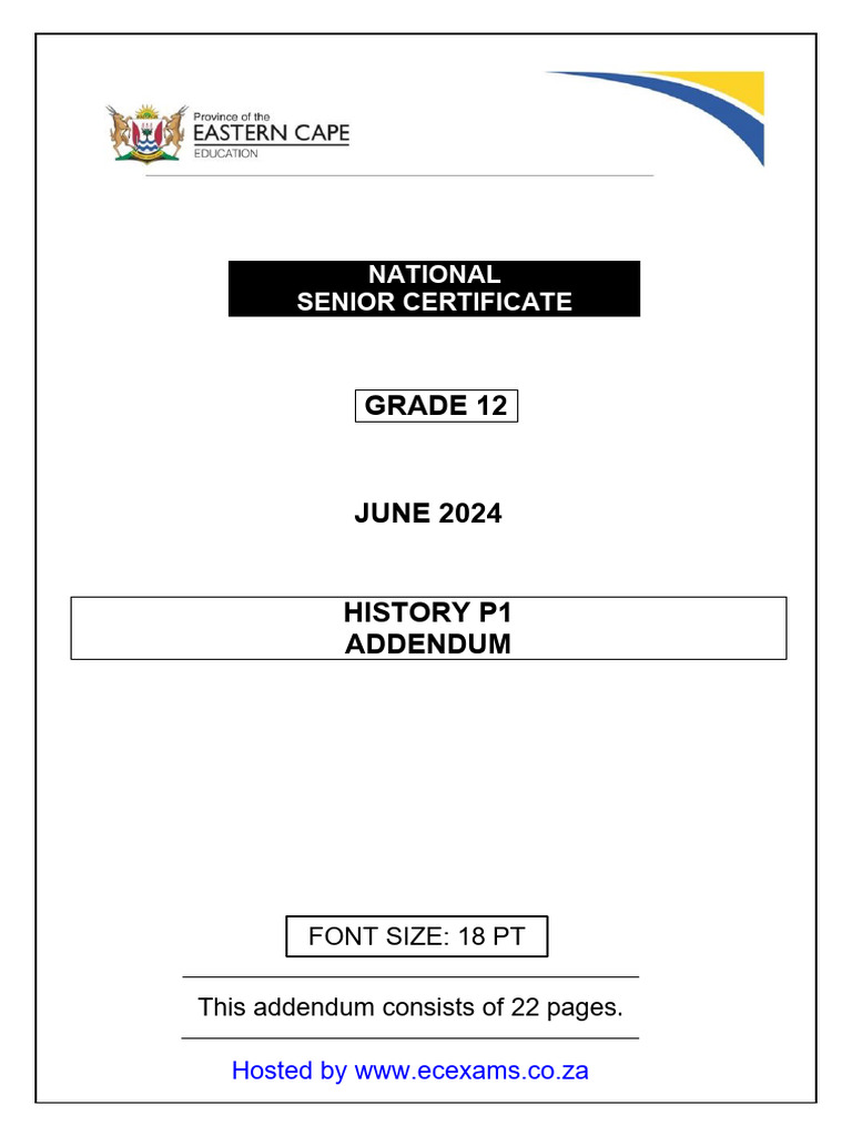 History p1 Adden Gr12 June 2024 - English - Enlargement | PDF | Angola ...
