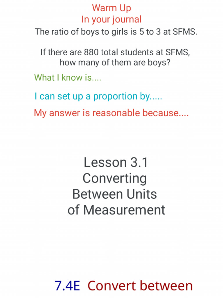 7A Converting Between Measurements | PDF