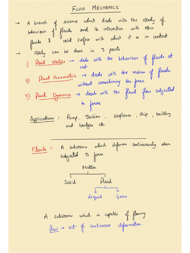 FM Lec-2 | PDF | Viscosity | Fluid