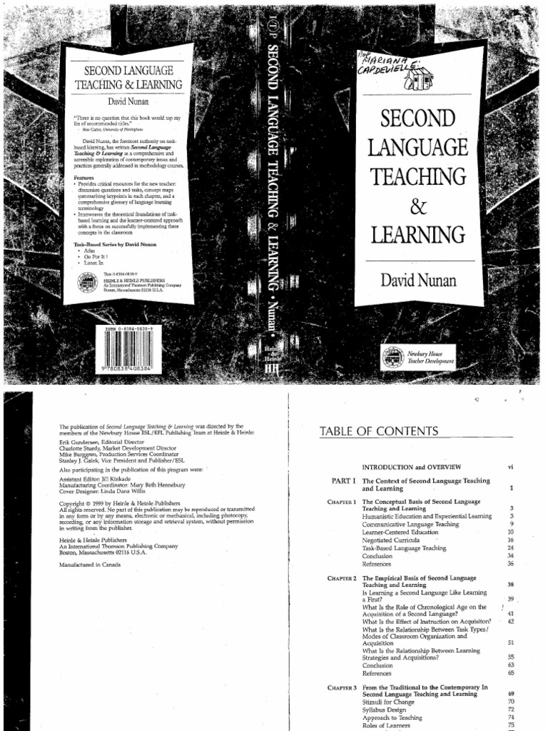 Second Language Teaching & Learning | PDF