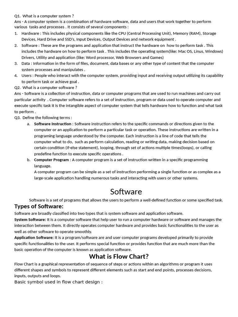 What Is A Computer System | PDF | Reserved Word | Programming