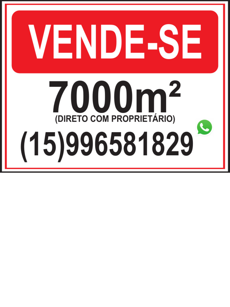 PLACA DE VENDE-SE MODELO - pdf2 | PDF