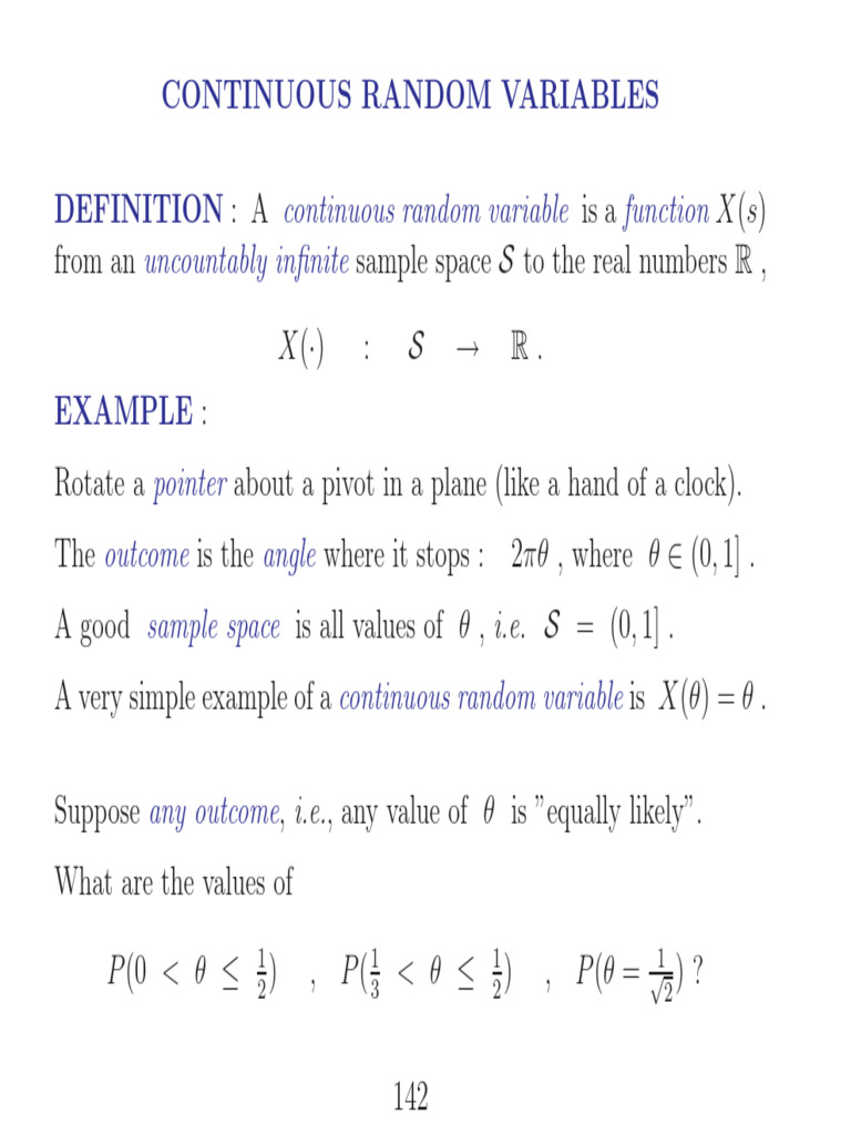 Chap4-Continuous Random Variables | PDF | Probability | Mathematics