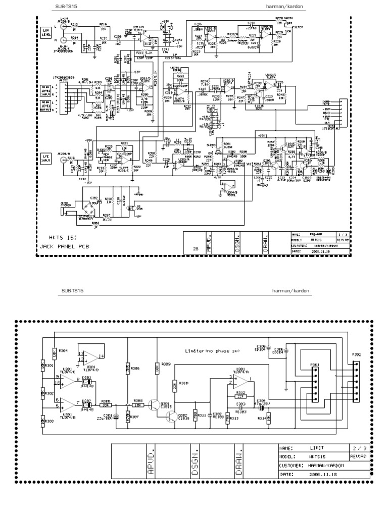 Harmon Kardon SUB-TS15 Subwoofer_Schematic | PDF