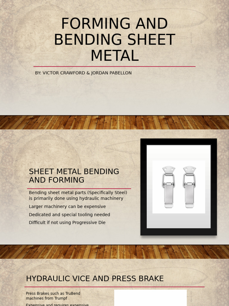 Forming and Bending Sheet Metal | PDF