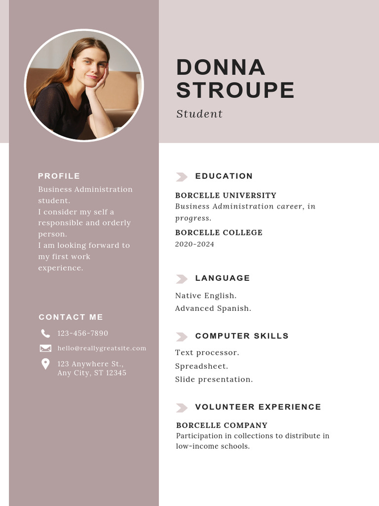Business Administration Student Profile | PDF