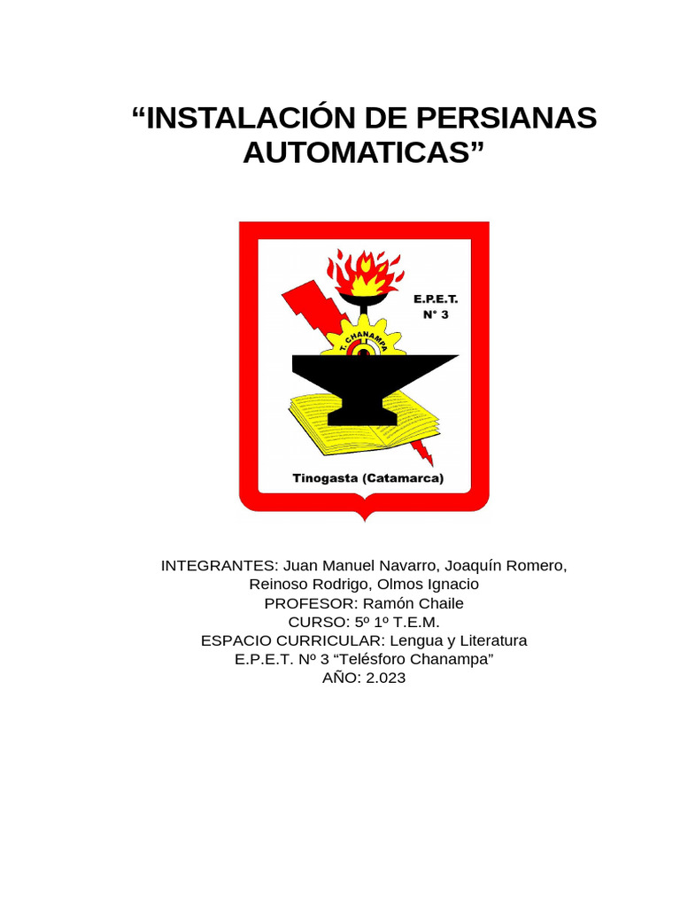 Proyecto Lengua | PDF | Ventana | Cortina