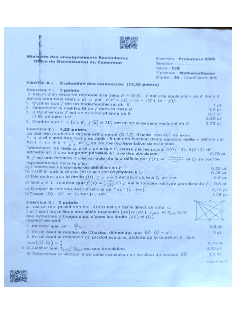 Proba C Et D | PDF