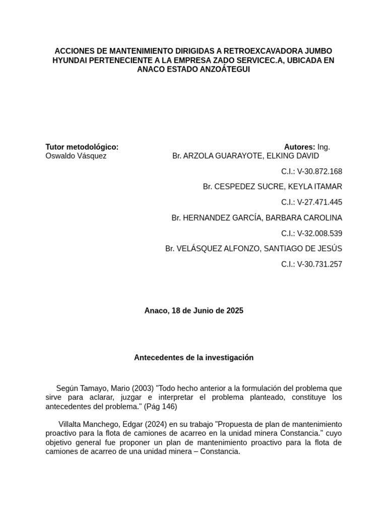 Mantenimiento Retroexcavadora Hyundai Zado Service | PDF