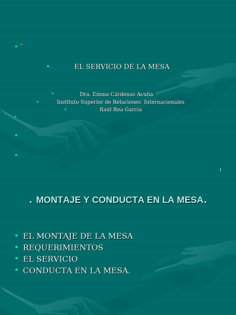 Montaje de La Mesa | PDF | Cuchillería