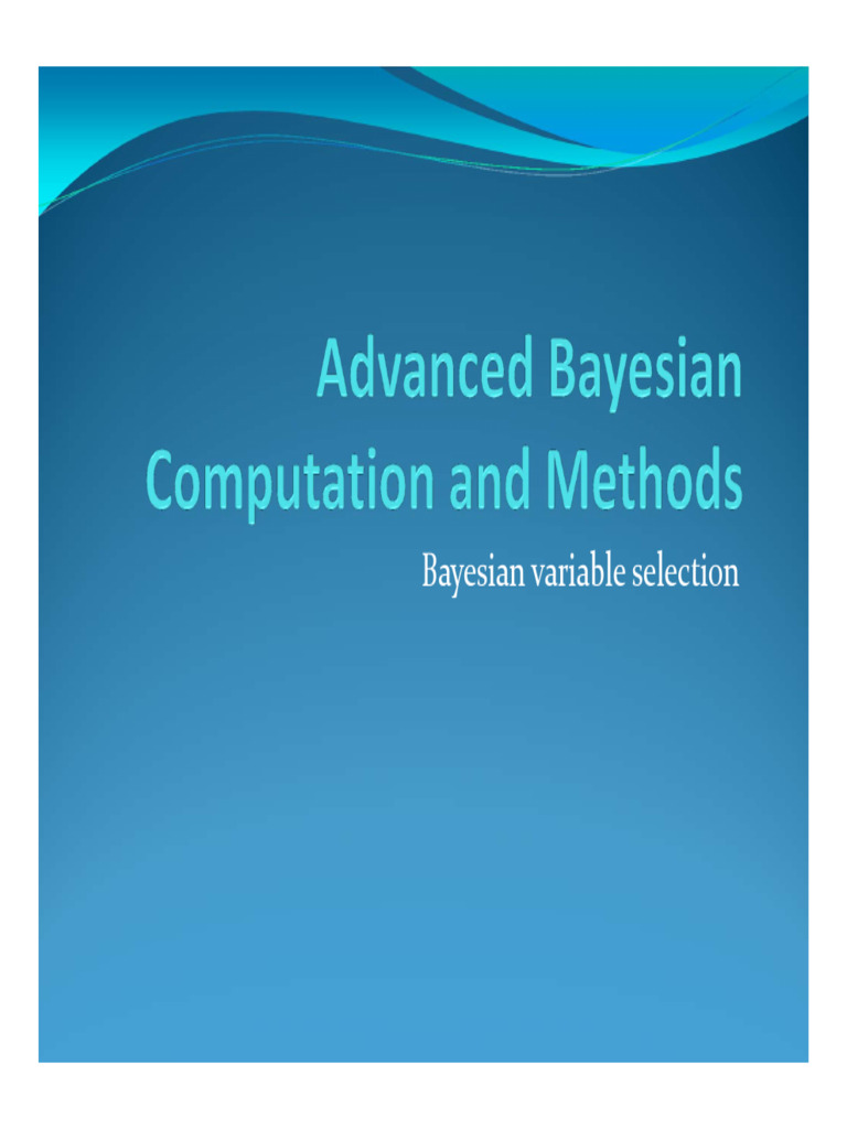 7. Variable Selection_v2 | PDF | Regression Analysis | Variance
