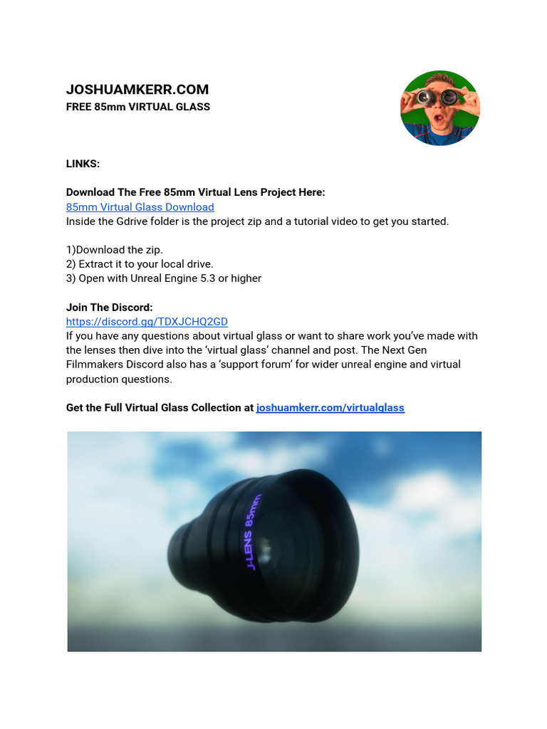 FREE 85mm Virtual Glass Links | PDF