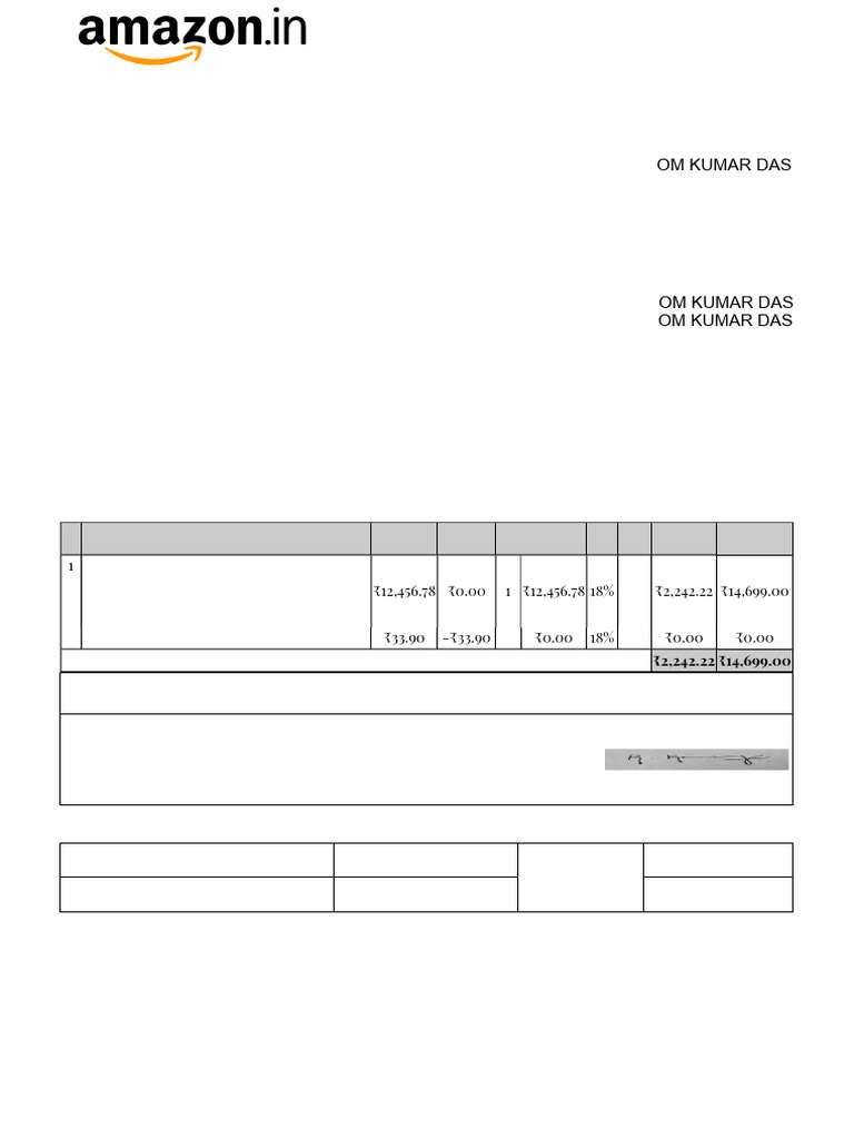 Amazon Invoice for Canon Printer | PDF | Invoice | Money