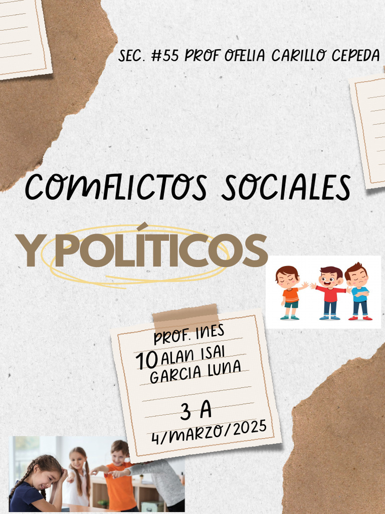 Documento A4 Portada de Proyecto Elegante Sencillo Collage Recortes ...