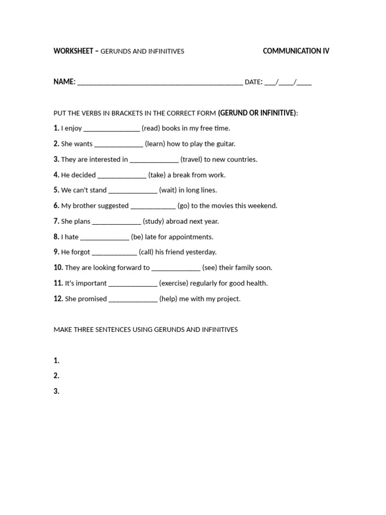 Worksheet - Communication Iv | PDF