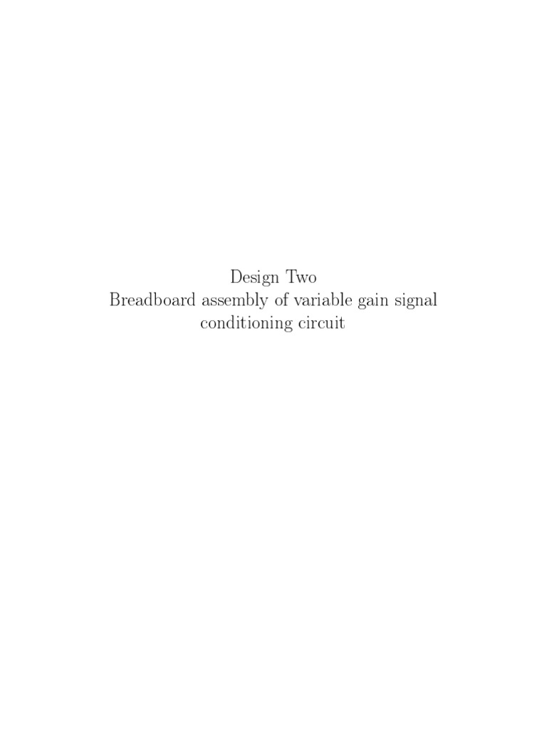 Design2 Breadbord Assembly of VGA | PDF