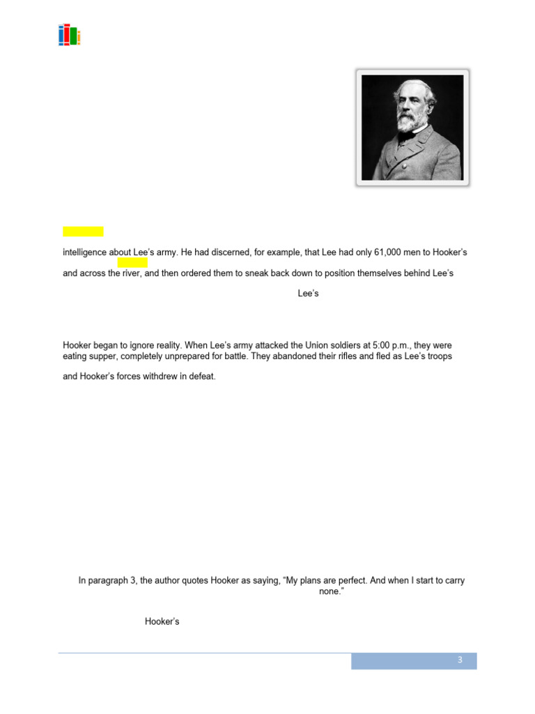 10 Battle of Chancellorsville Free Sample | PDF | Battle Of ...