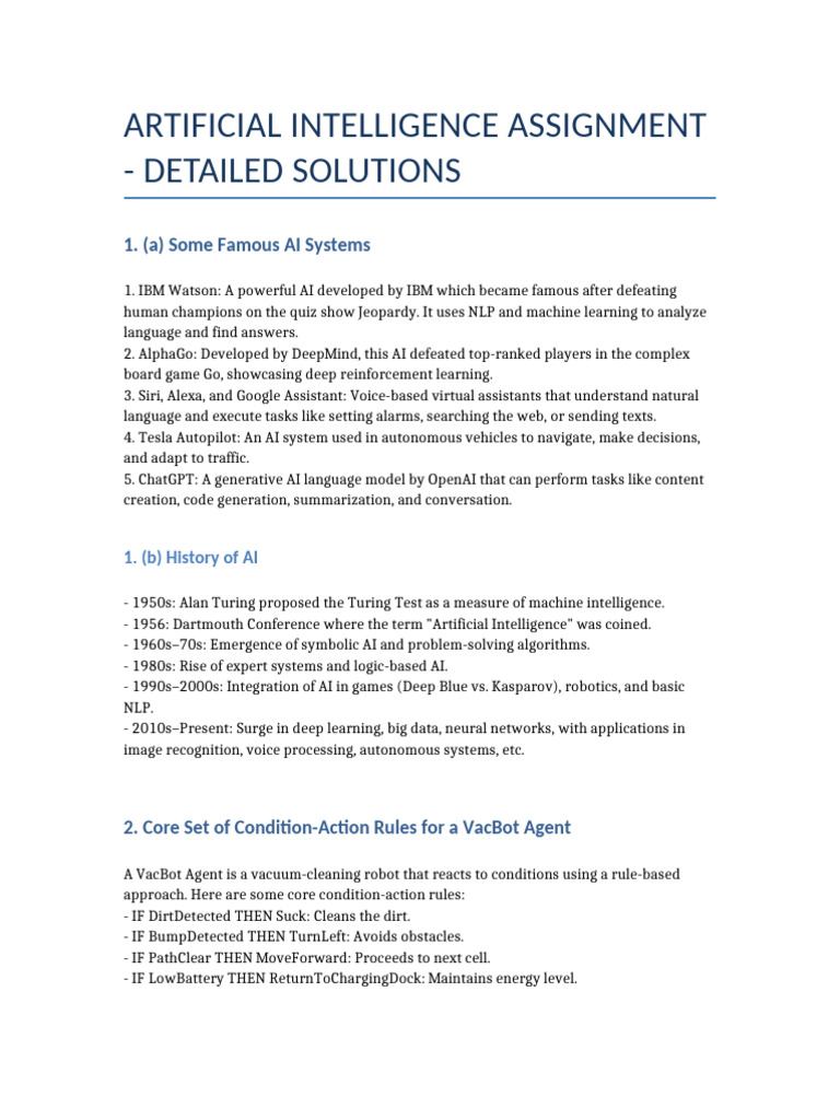 AI_Assignment_Detailed_Solutions | PDF | Artificial Intelligence ...