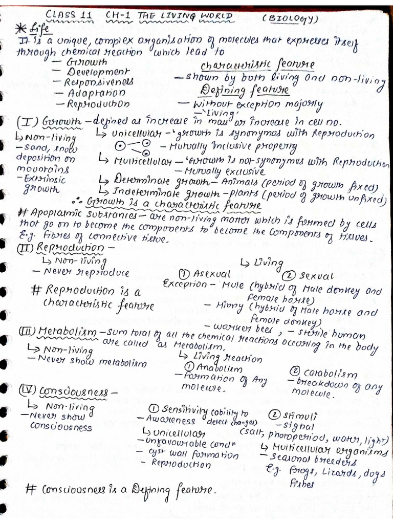 ch-1 and ch-2 Biology Class 11 | PDF