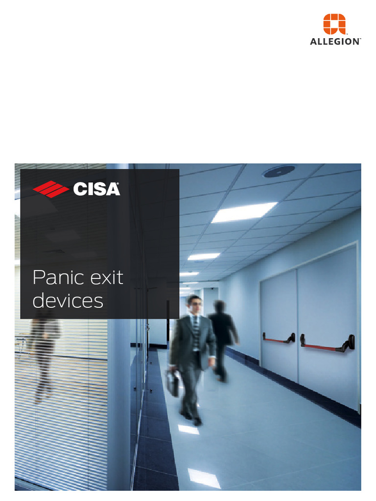 CISA Panic Exit Devices Overview | PDF | Door | Power Supply