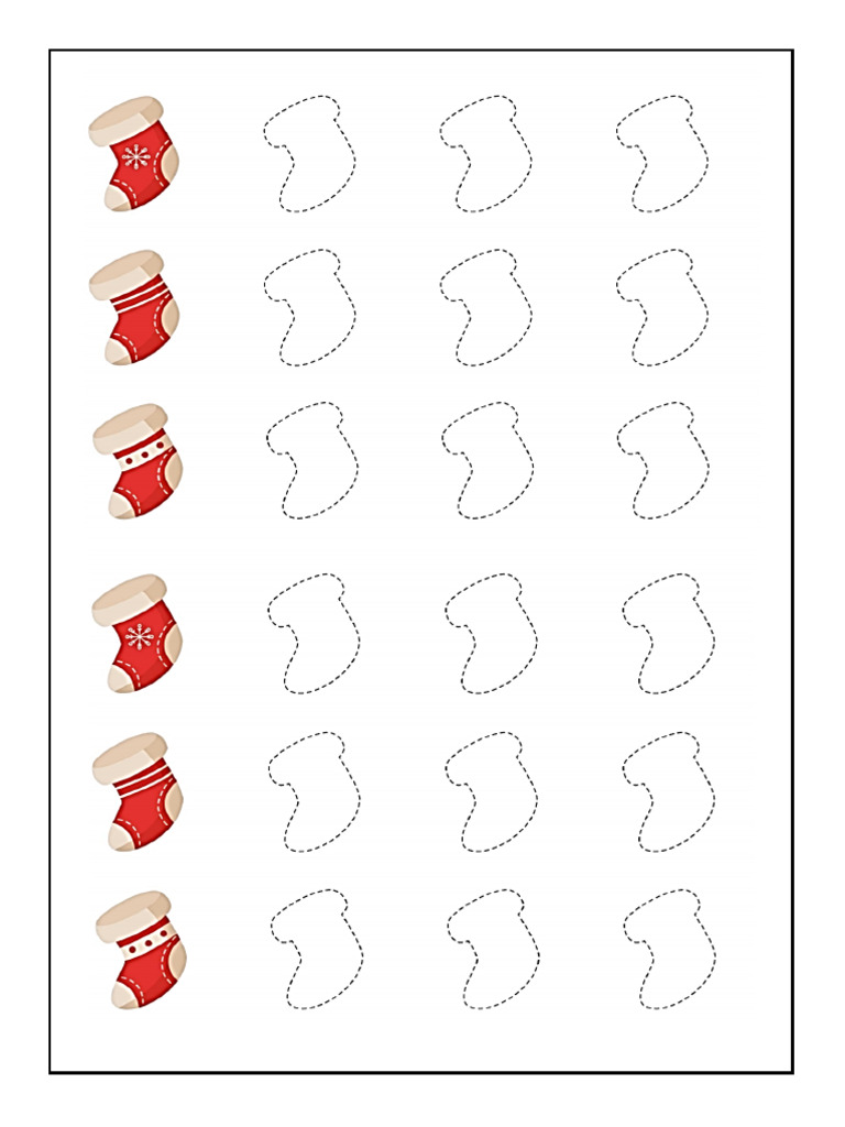 Grafomotricidad Navidad | PDF