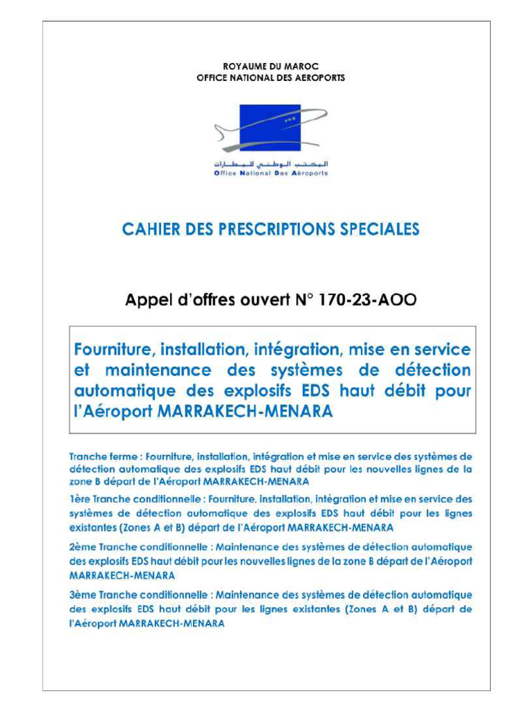 Cahier Des Prescriptions Speciales - 1 - 11zon | PDF