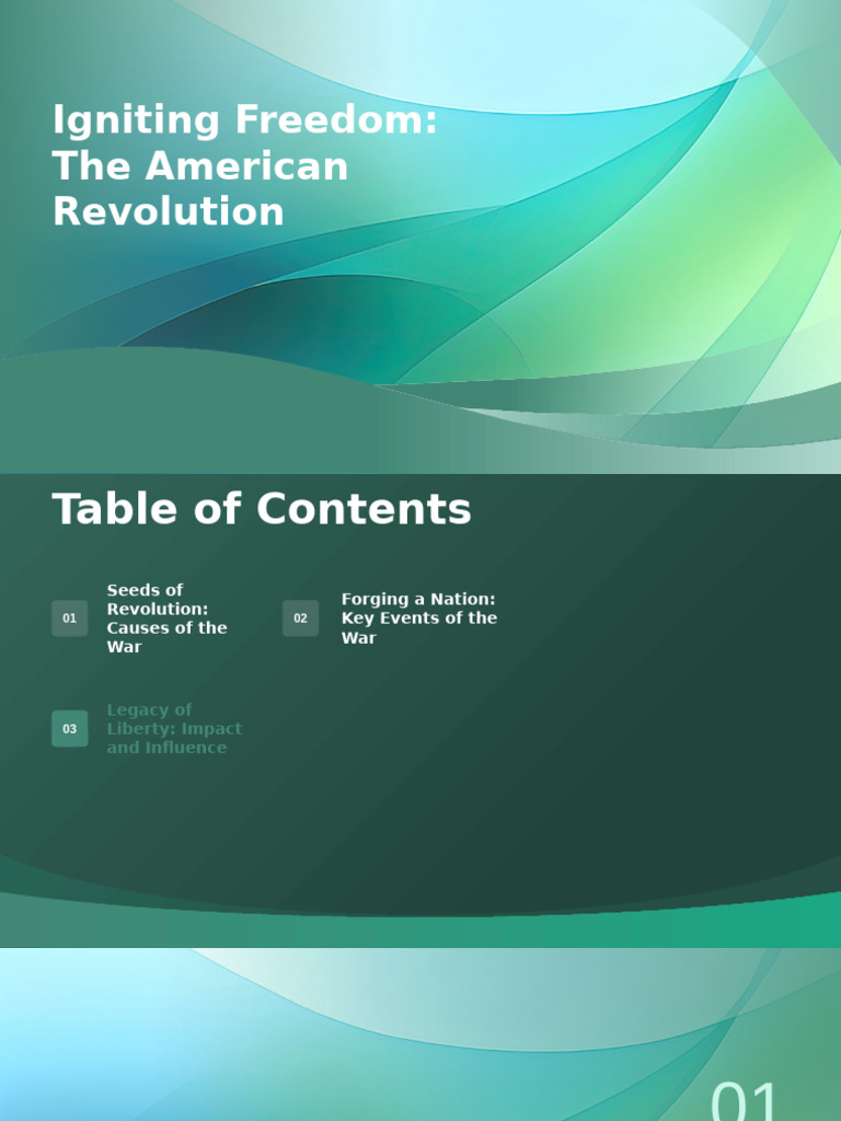 Igniting Freedom - The American Revolution - AI PPT ...