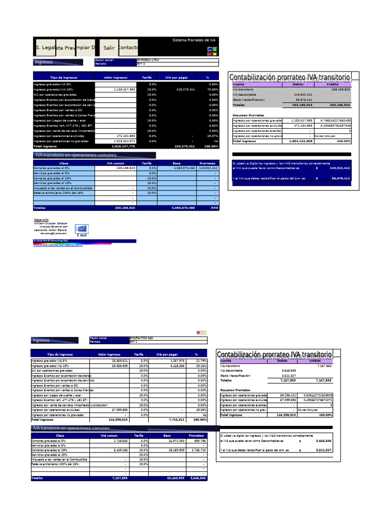 IE-Aplicativo Prorrateo Del Iva - 2-2025 | PDF | Impuesto al valor ...
