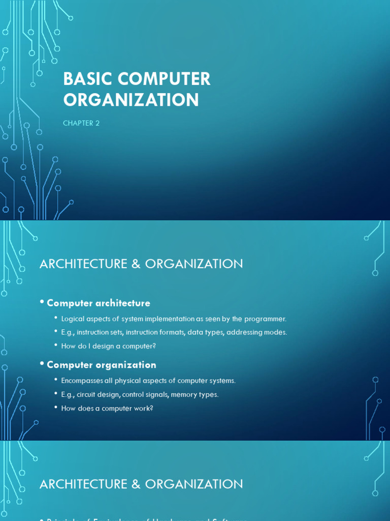 Basic Computer Organization (1) | PDF | Random Access Memory | Central ...