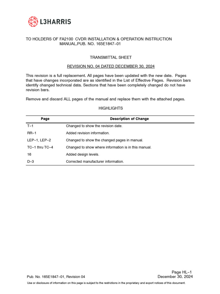 FA2100 CVDR Manual Revision 04 | PDF | Flight Recorder | Computing