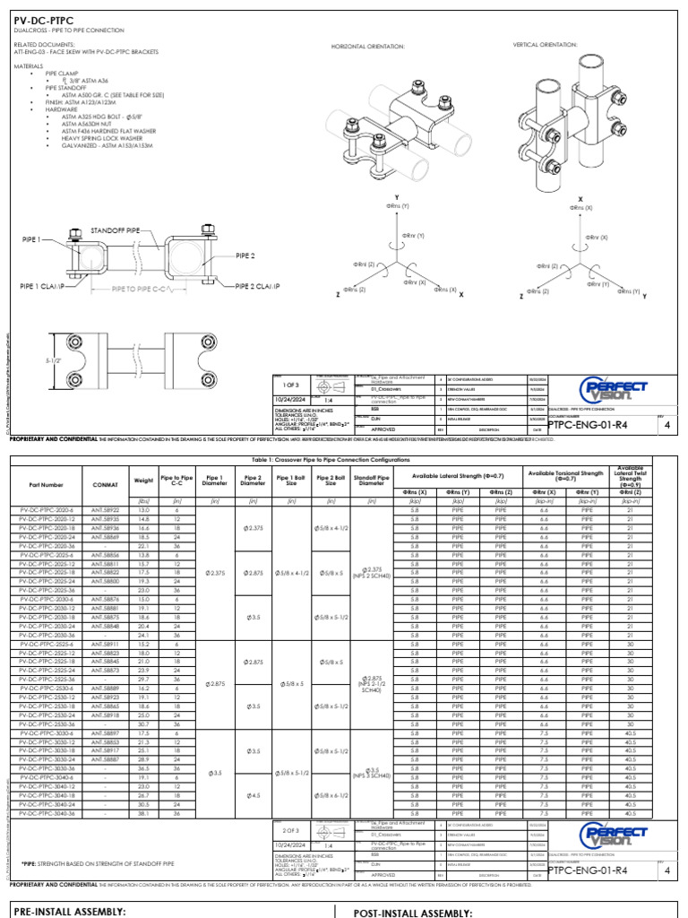 PTPC-EnG-01 - PV-DC-PTPC Pipe To Pipe Connection Engineering Detail | PDF | Pipe (Fluid ...