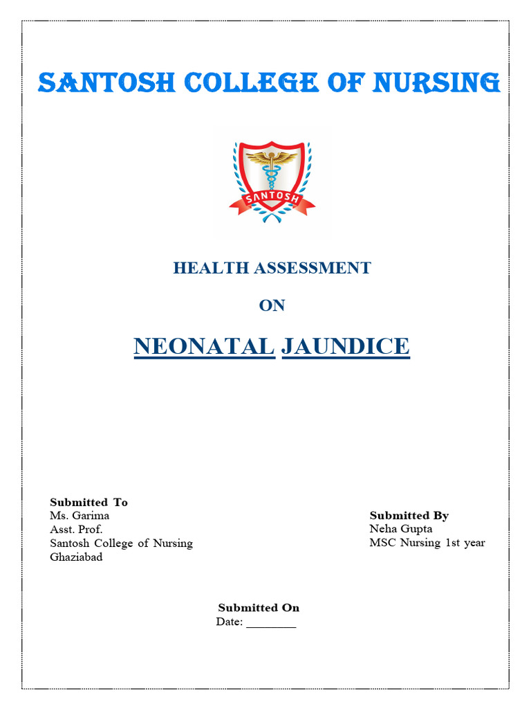 Neonatal Jaundice Management Report | PDF | Pediatrics | Health Sciences