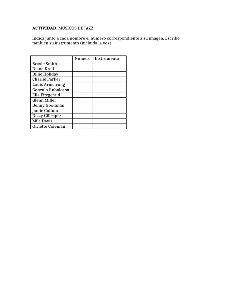 MuÌ Sic Jazz Actv | PDF