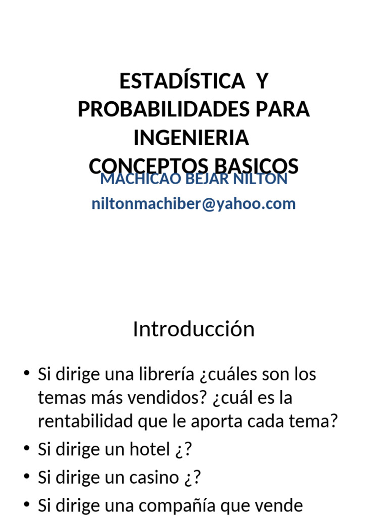Conceptos Basicos de Estadistica | PDF | Muestreo (Estadísticas) | Estadísticas