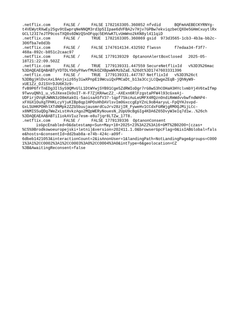 Netflix Cookie | PDF