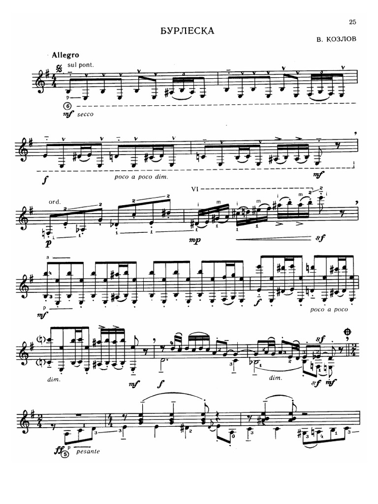Kozlov Viktor - Burleska | PDF