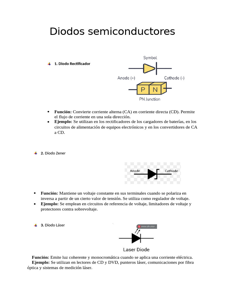 Diodos Semiconductores | PDF