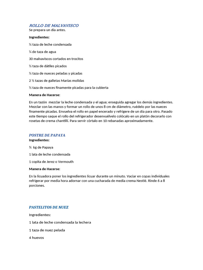 006 - Postres Con La Lechera | PDF | Pasteles | Cocina occidental