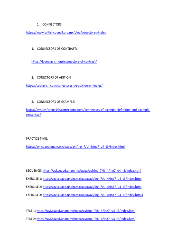 Connectors Links | PDF