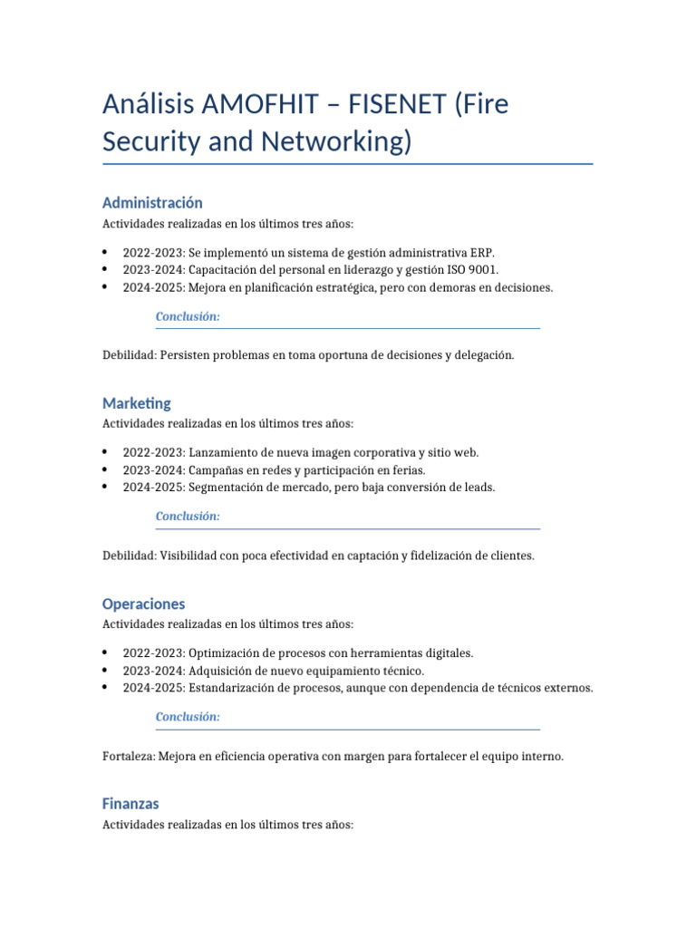 AMOFHIT_FISENET | PDF | Gestión de recursos humanos | Planificación de ...