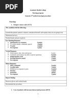 Neurological Observation Chart Guide | PDF | Pain | Neurology