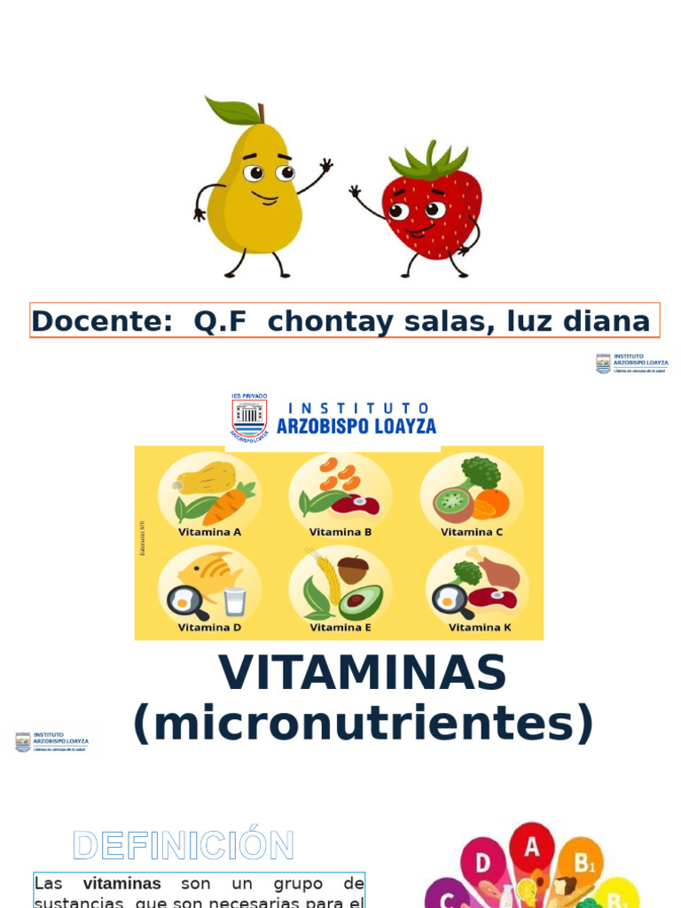 Clase 10 Vitaminas | PDF | Vitamina | Biología